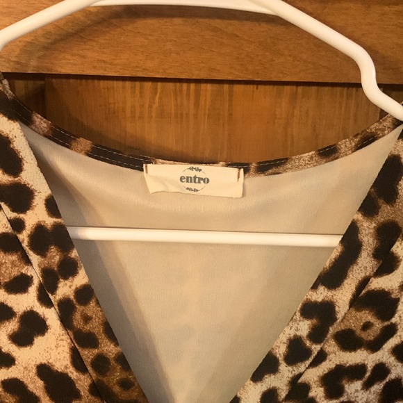 entro | Dresses | Entro Leopard Dress | Poshmark